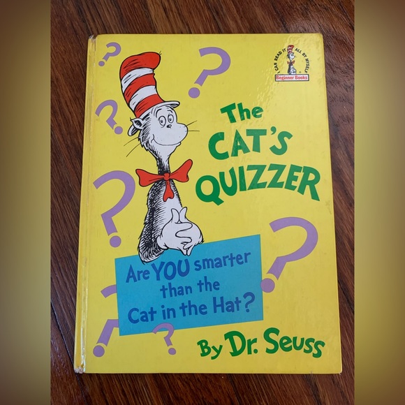 Dr. Seuss | Other | Vintage The Cats Quizzer By Dr Seuss Hardcover 976 ...